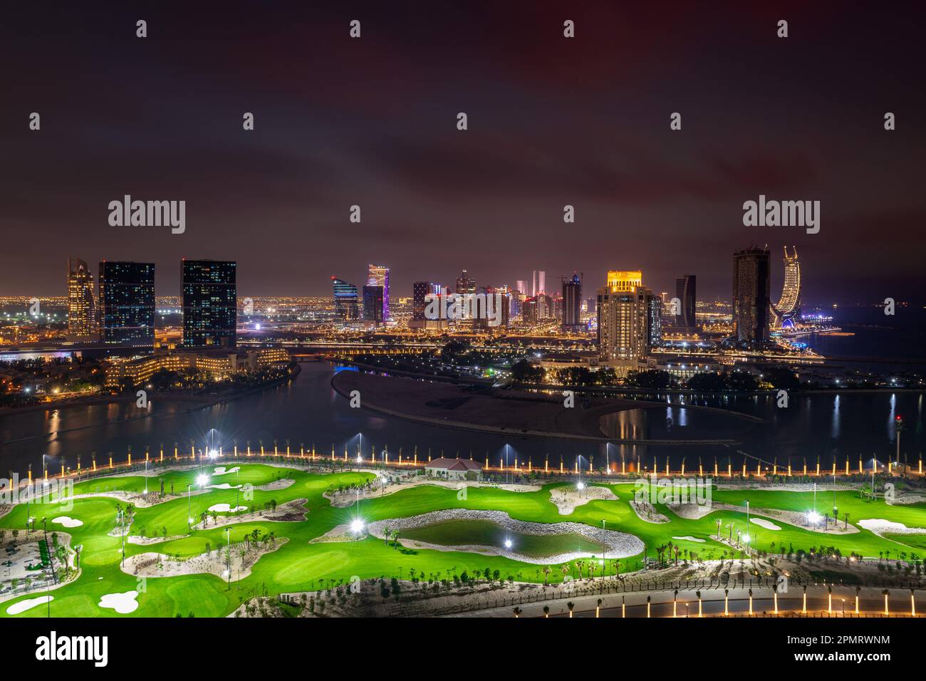 Aerial view Newly Develop Lusail City Skylin Stock Photo - Alamy