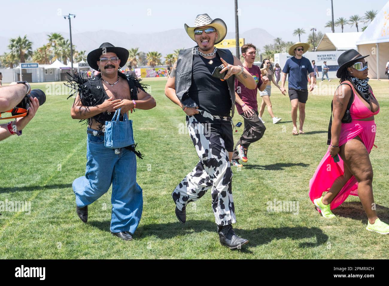 Festivalgoers are seen at the Coachella Music & Arts Festival at the ...