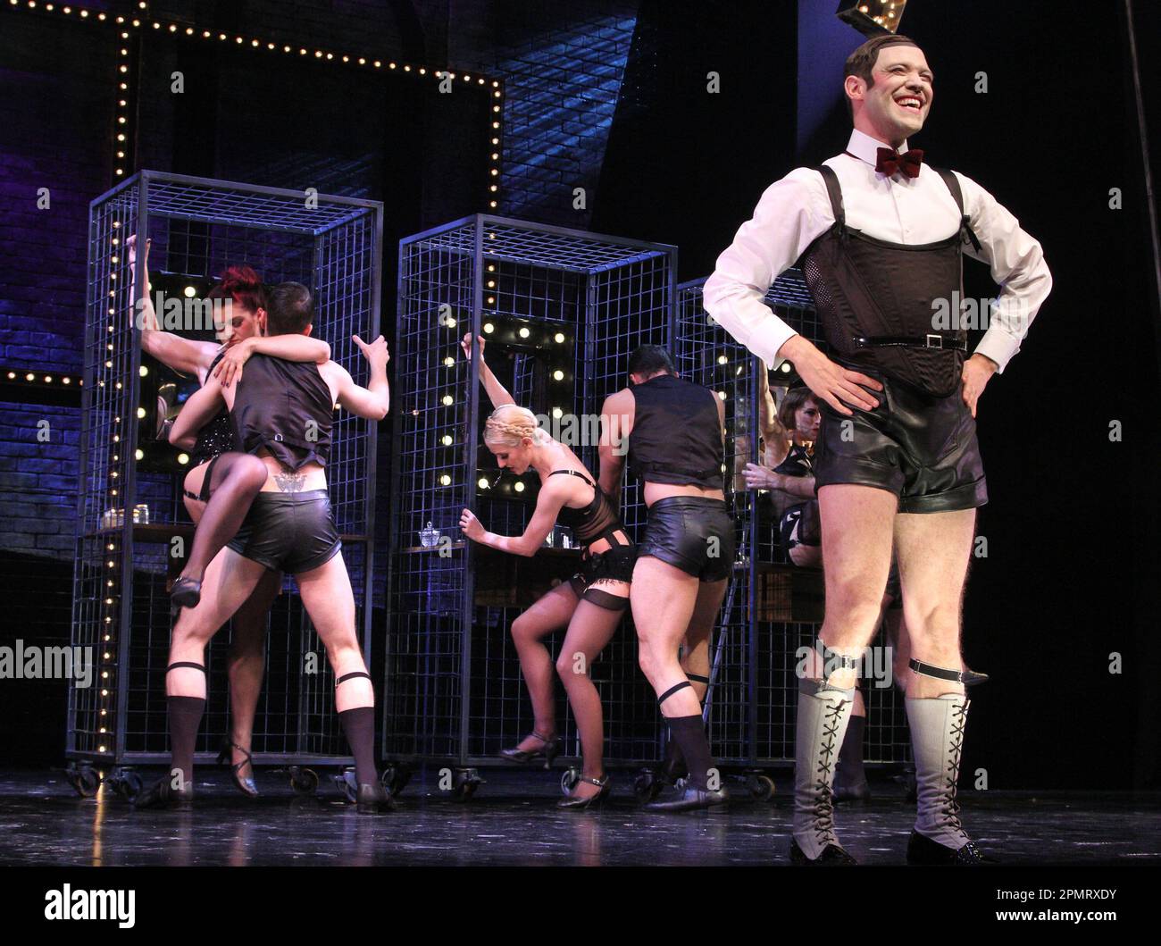 London - Will Young (as Emcee) and Michelle Ryan (as Sally Bowles) make ...