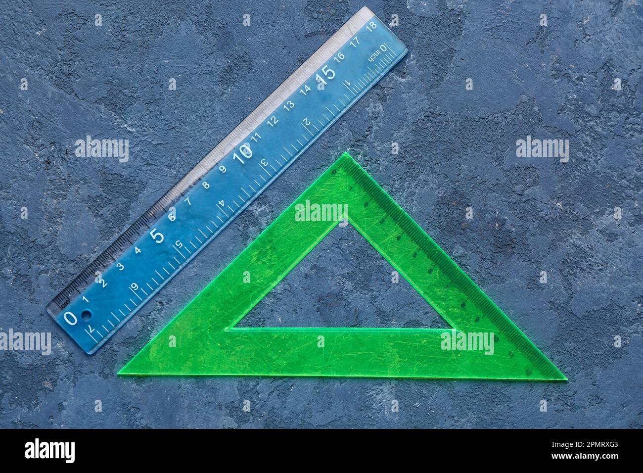 Blue straight green triangle hi-res stock photography and images - Alamy