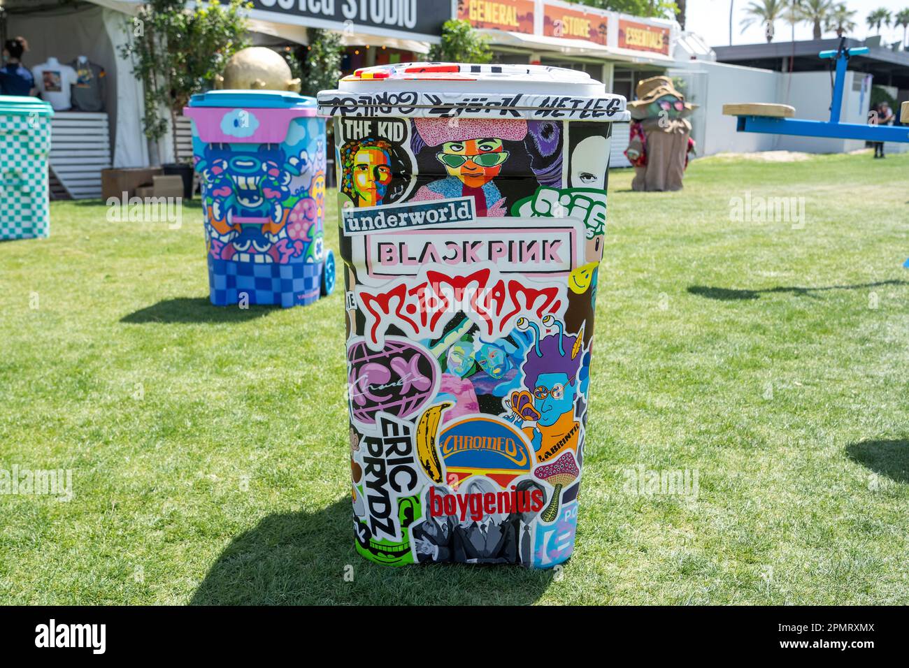 TRASHed Coachella art is seen at the Coachella Music & Arts Festival at ...