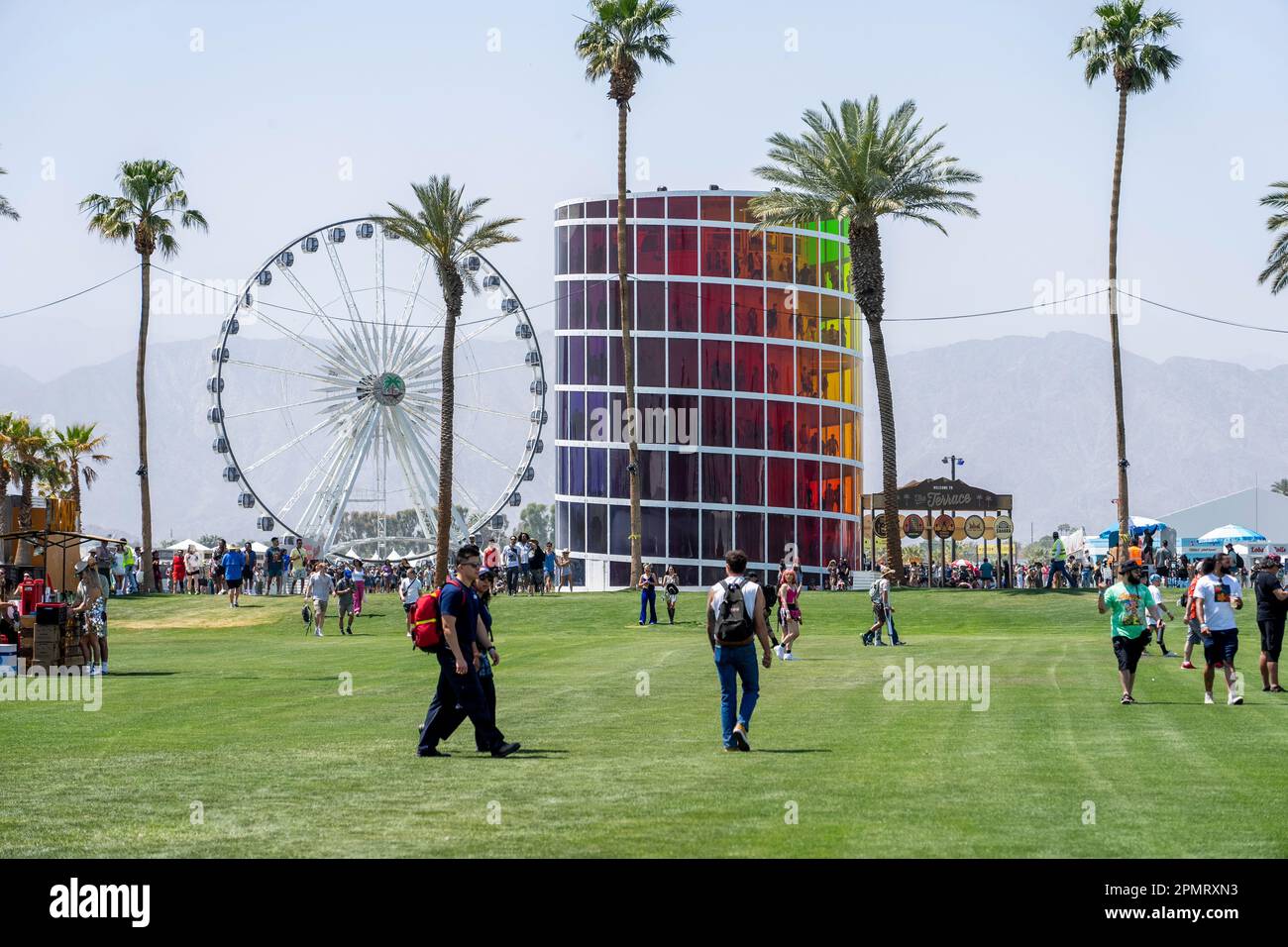 Festivalgoers are seen at the Coachella Music & Arts Festival at the ...