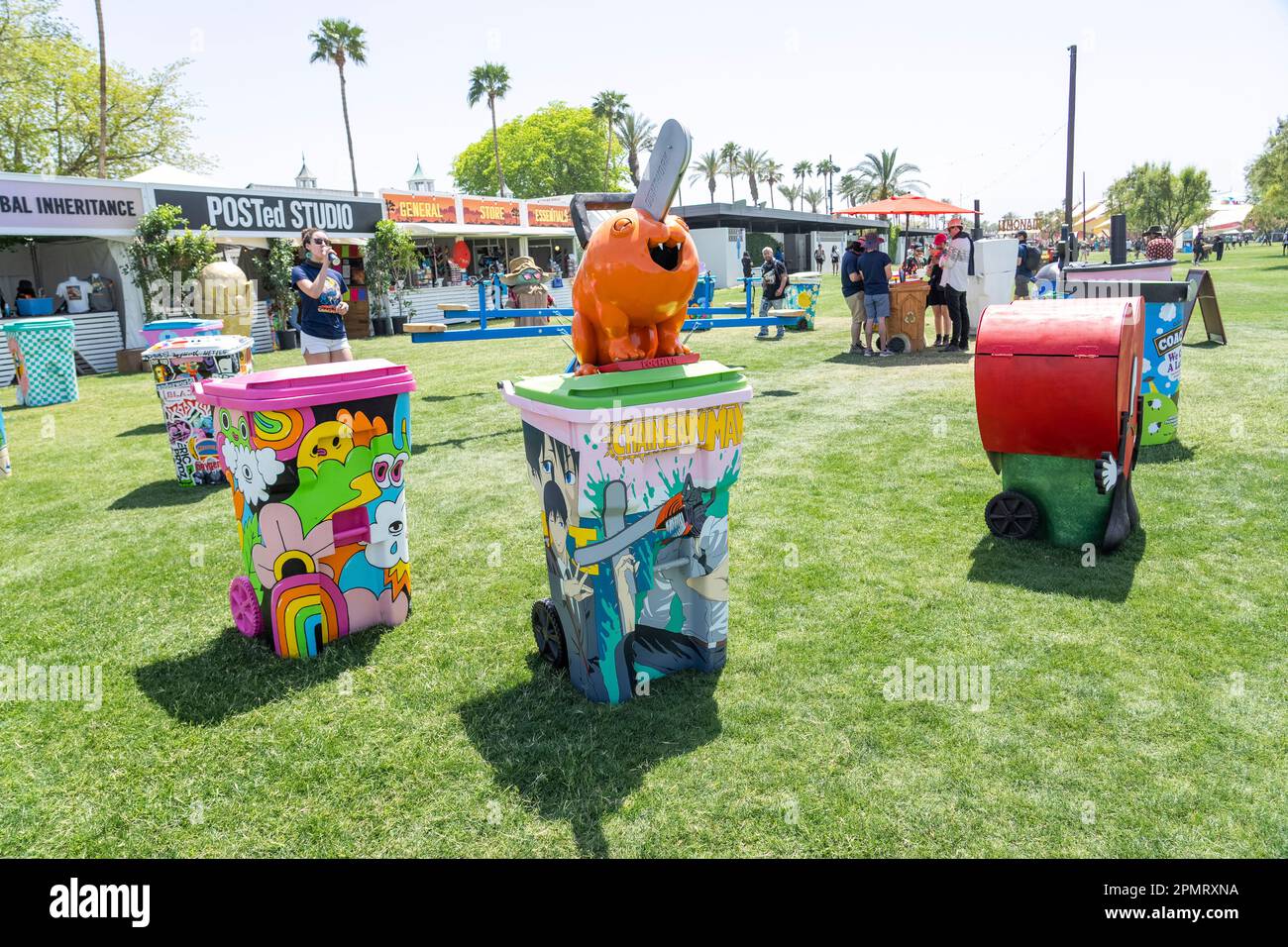 TRASHed Coachella art is seen at the Coachella Music & Arts Festival at ...