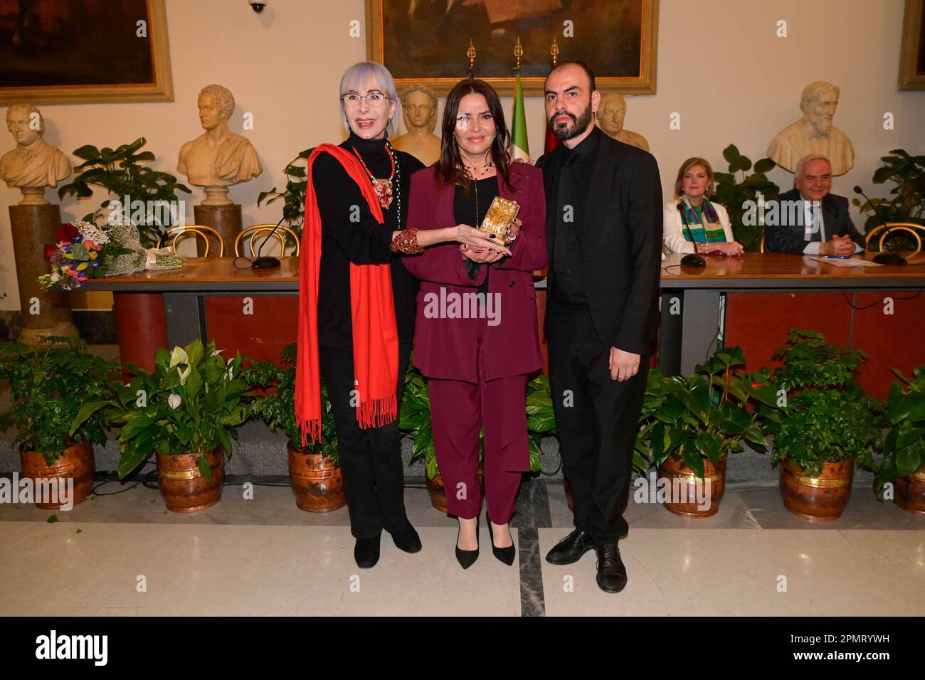 Rome, Italy. 14th Apr, 2023. Ottavia Fusco (l), Francesca Rettondini (c ...