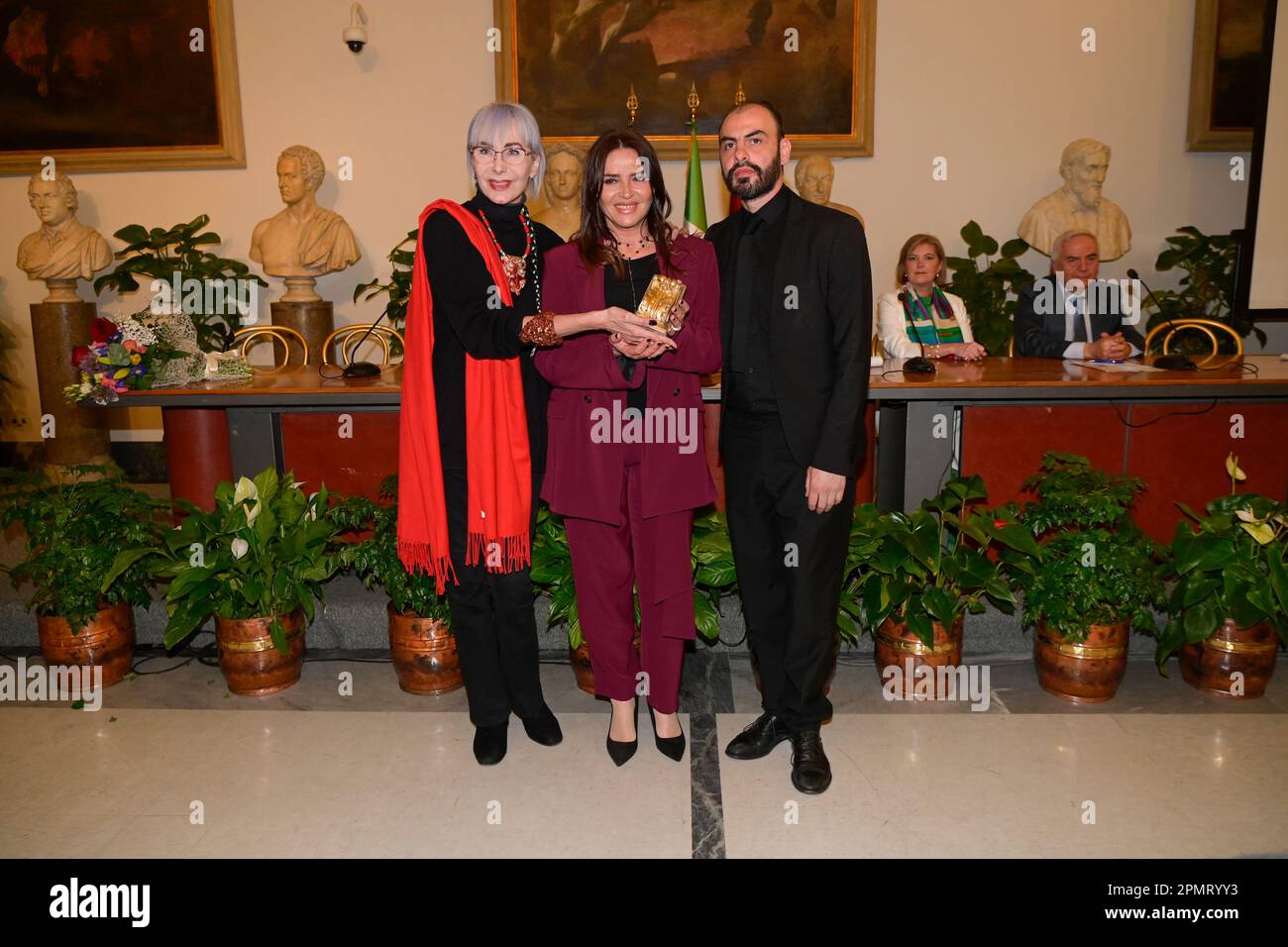 Rome, Italy. 14th Apr, 2023. Ottavia Fusco (l), Francesca Rettondini (c ...