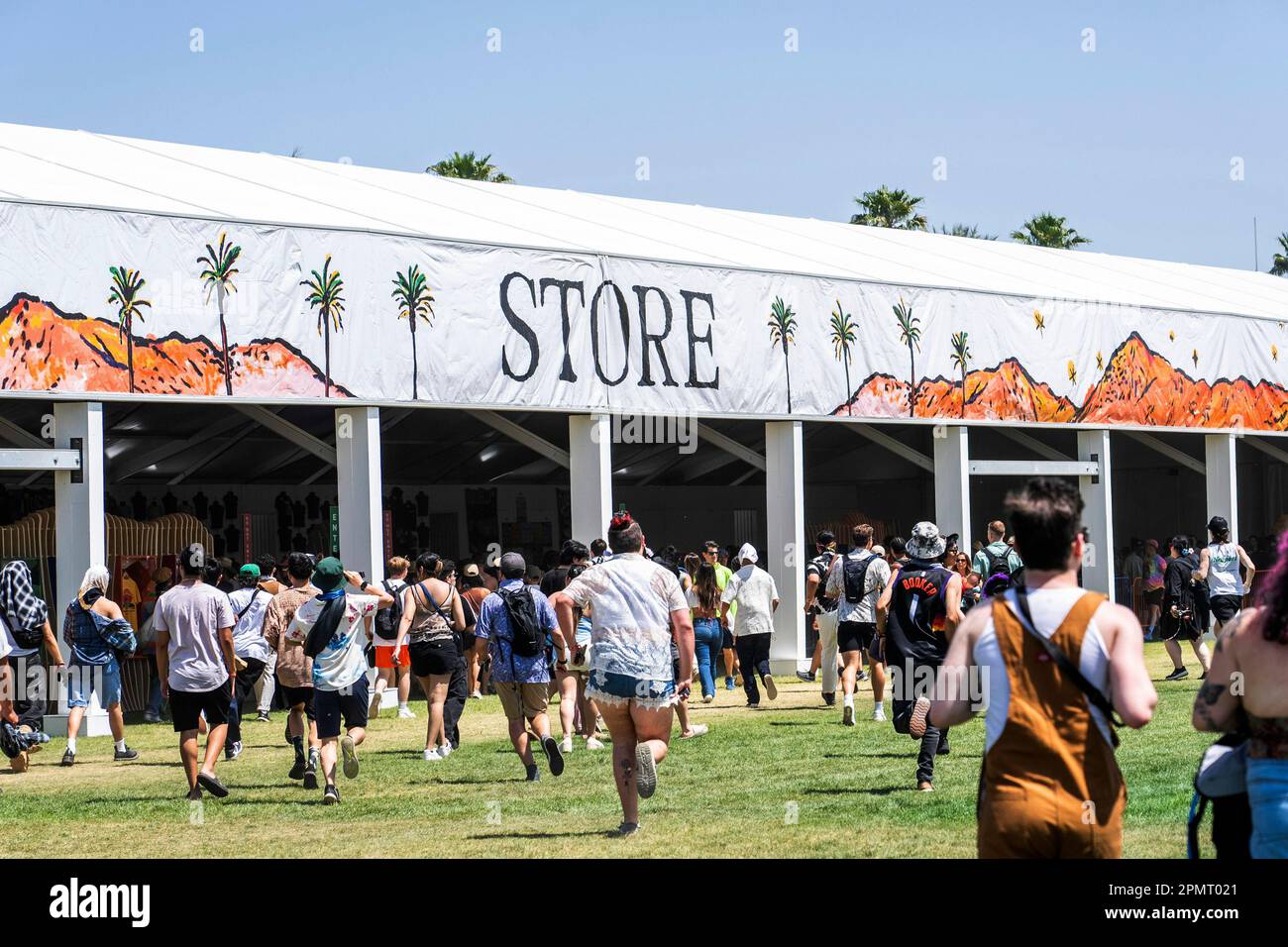 Festivalgoers are seen at the Coachella Music & Arts Festival at the ...