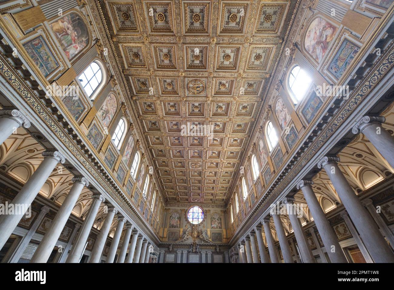 Rome, Italy. 14th Apr, 2023. Interior view of the Basilica of Santa ...