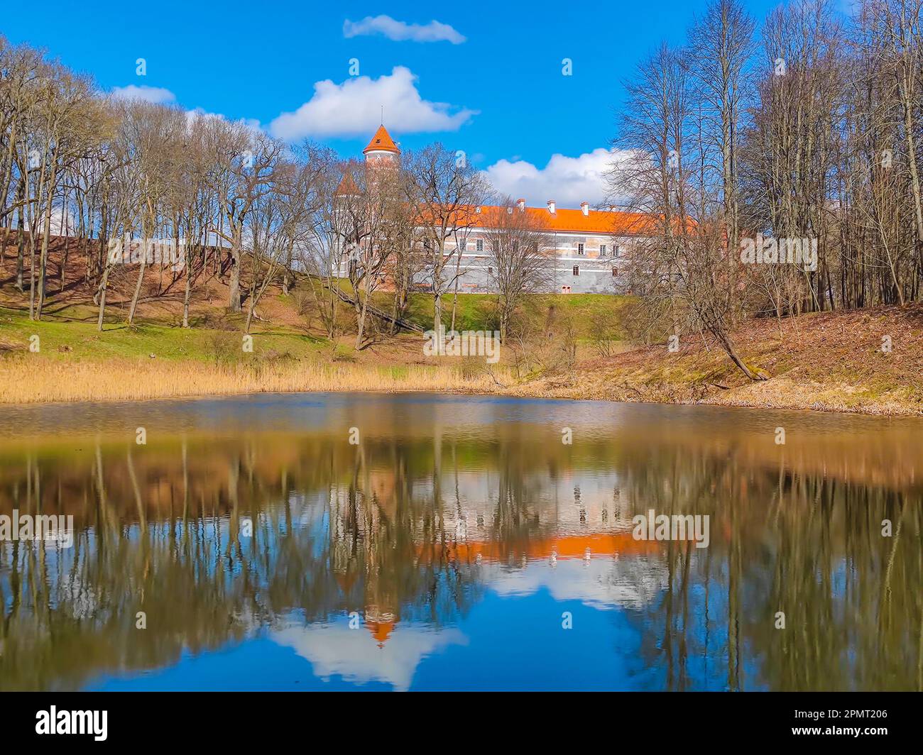 Panemune castle in Lithuania. The initial hill fort of the Teutonic ...