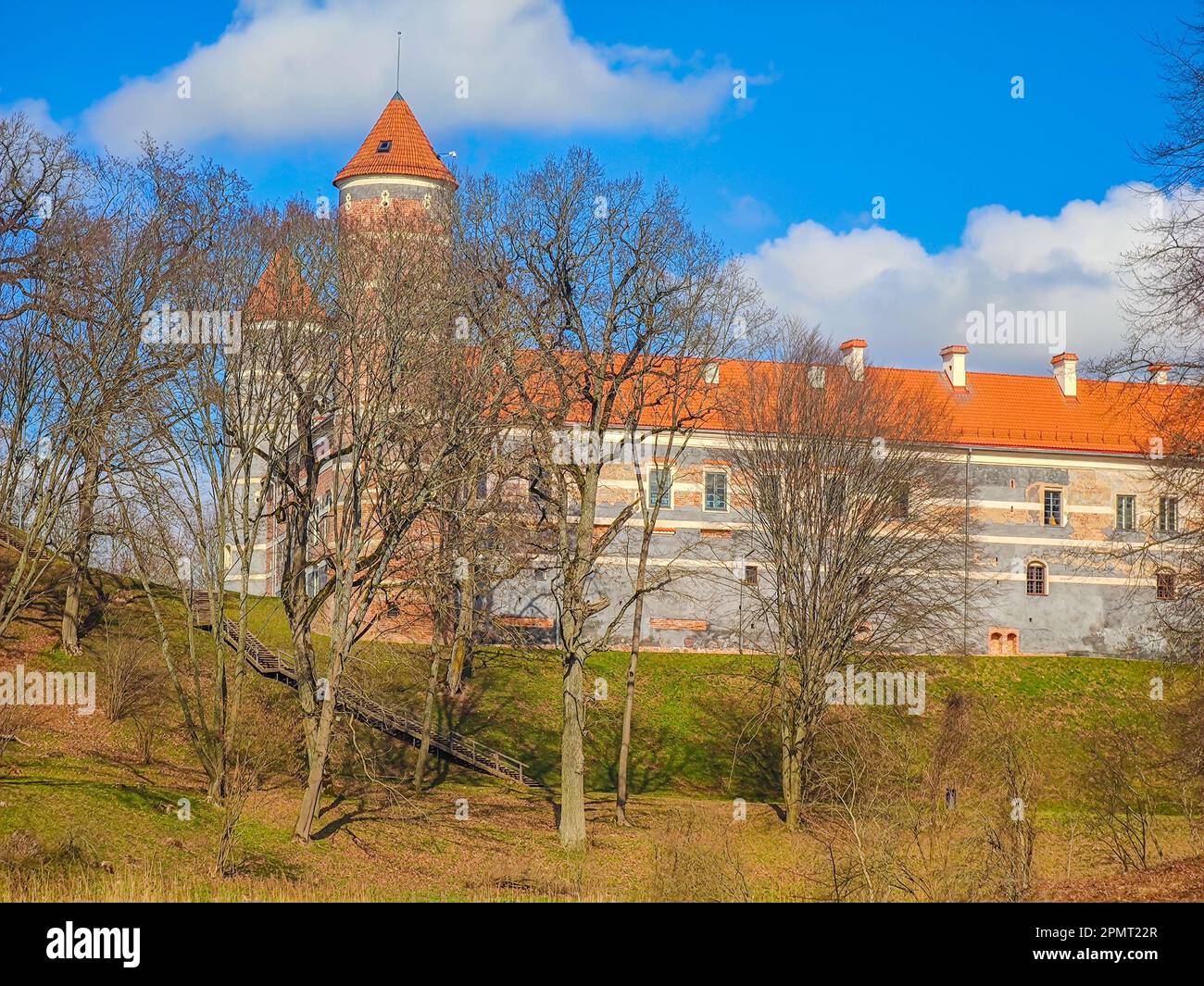 Panemune castle in Lithuania. The initial hill fort of the Teutonic ...