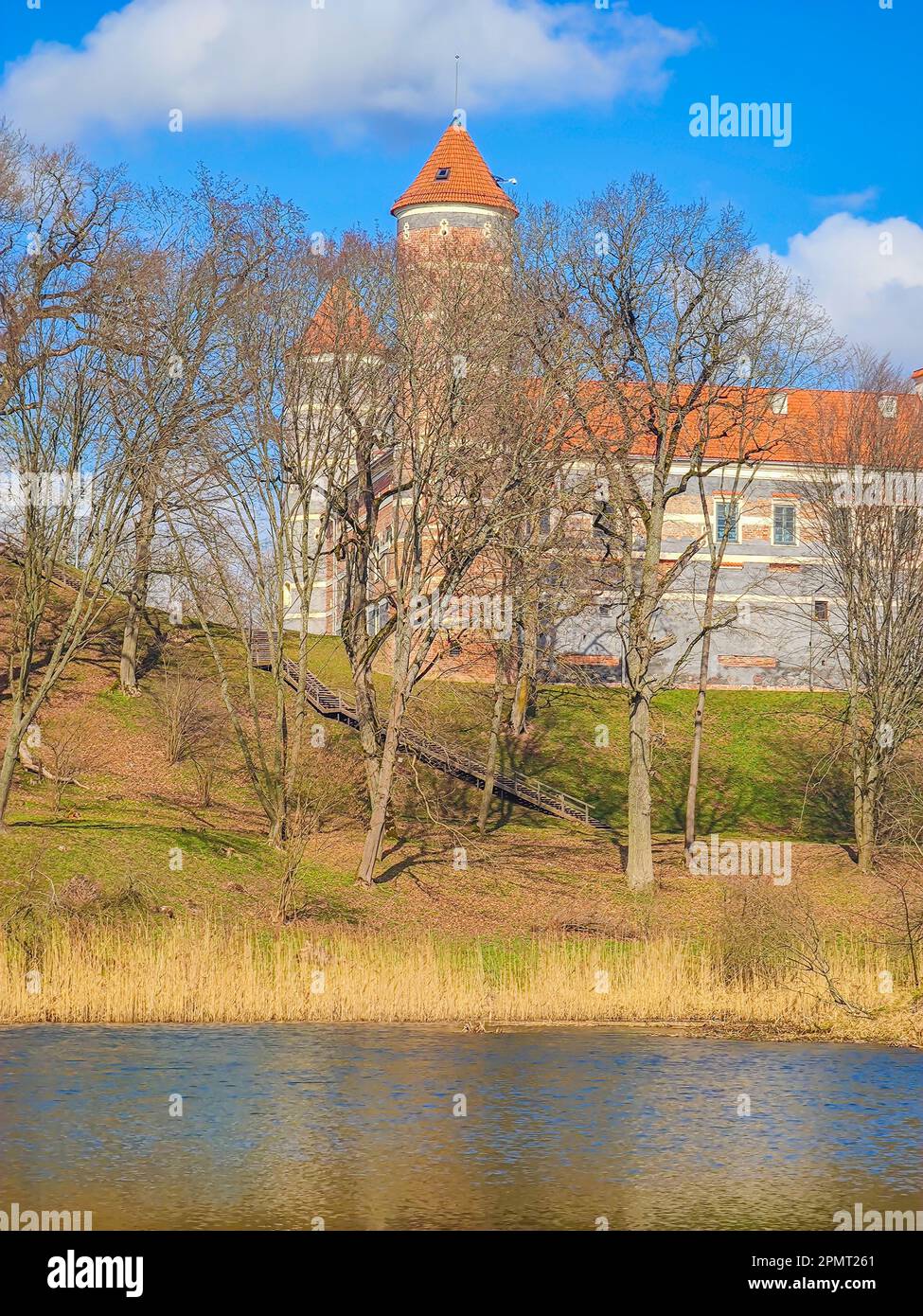 Panemune castle in Lithuania. The initial hill fort of the Teutonic ...
