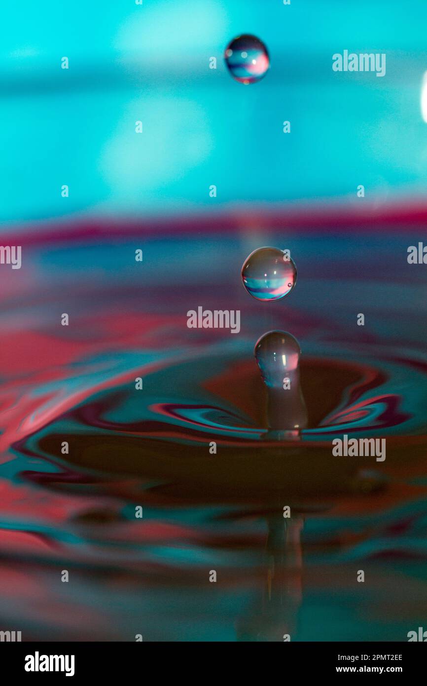 Water drop splash art photography Stock Photo - Alamy