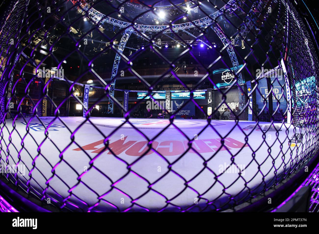 Las Vegas, NV, USA. 14th Apr, 2023. An interior view of the PFL ...
