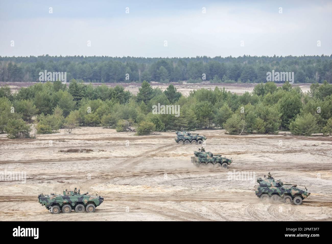 Polish soldiers assigned to the 14th Artillery Battalion, 21st Brigade ...