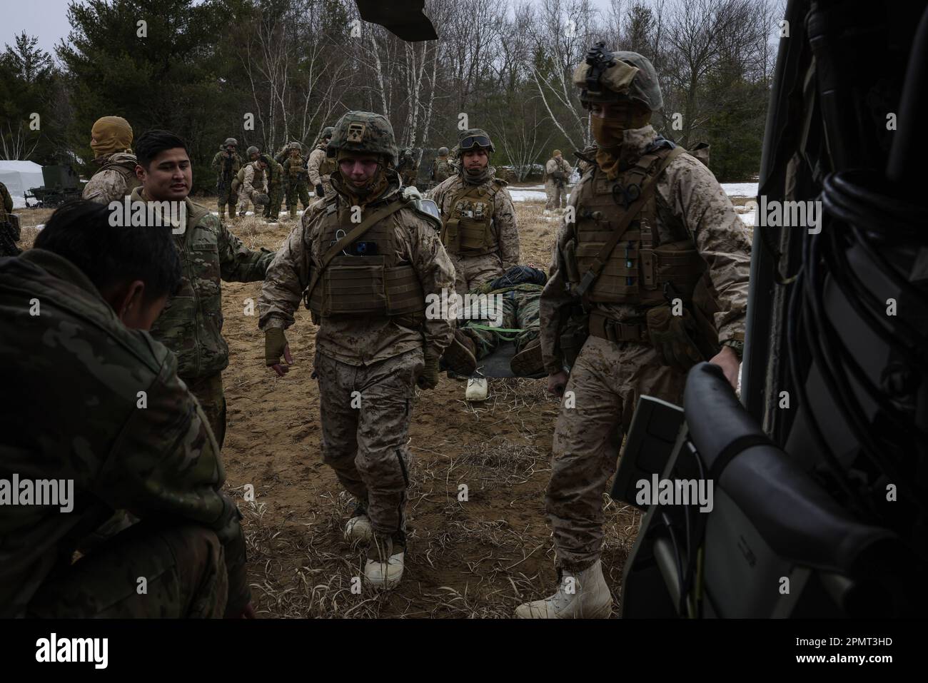 U.S. Marines and Sailors with 1st Battalion, 10th Marine Regiment, 2d ...