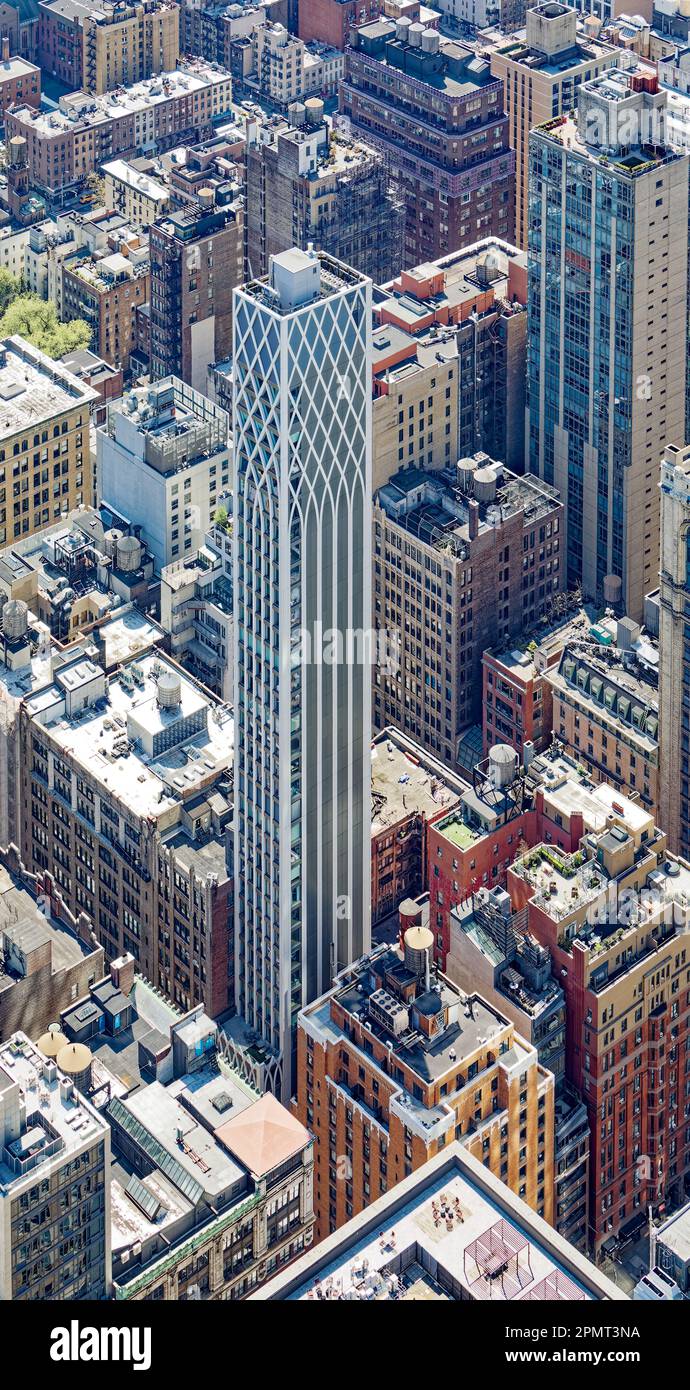 View from above: 30 East 31st Street’s white terra cotta lattice forms ...