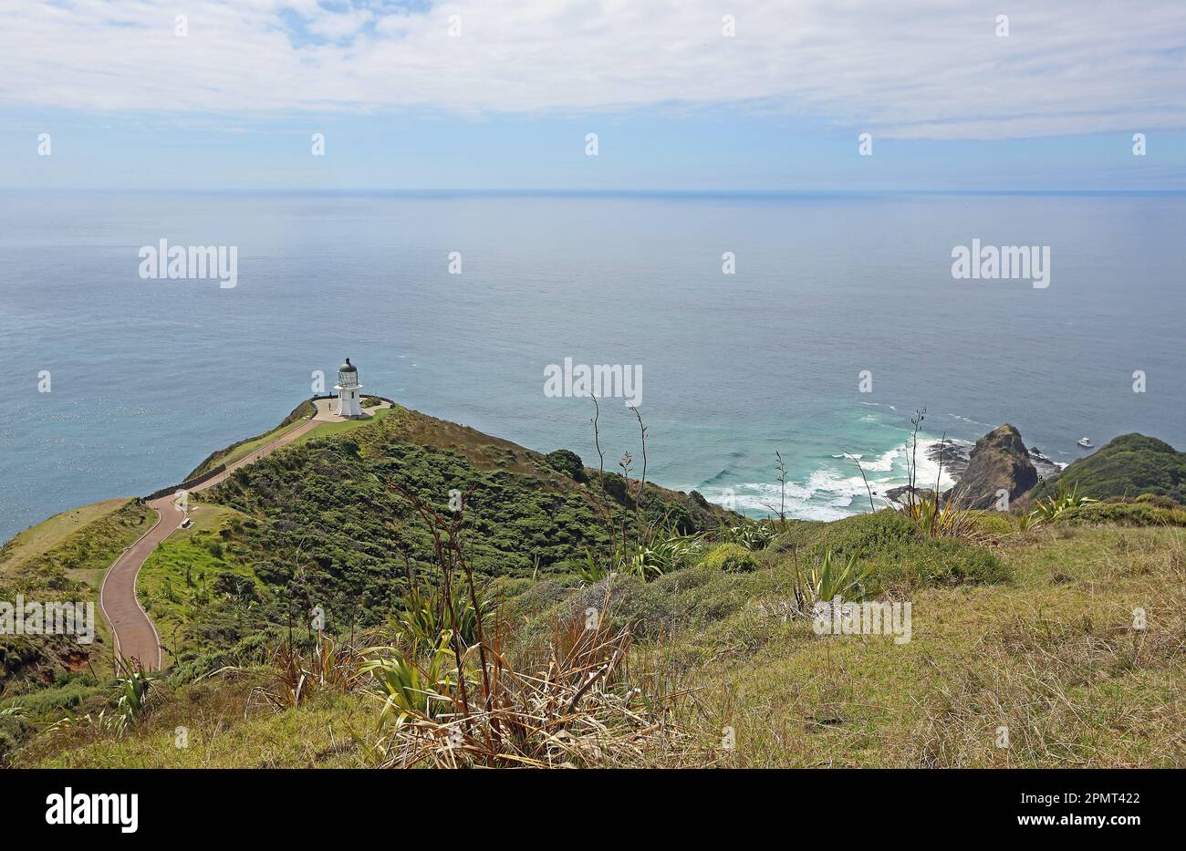 Lighthouse on Cape Reinga - New Zealand Stock Photo - Alamy
