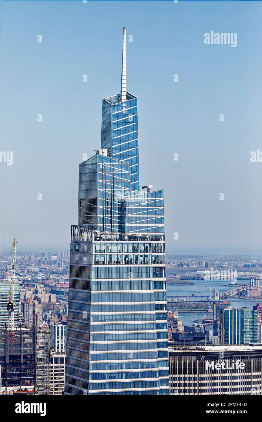 View on high: Supertall One Vanderbilt’s tapered tower is clad in terra ...