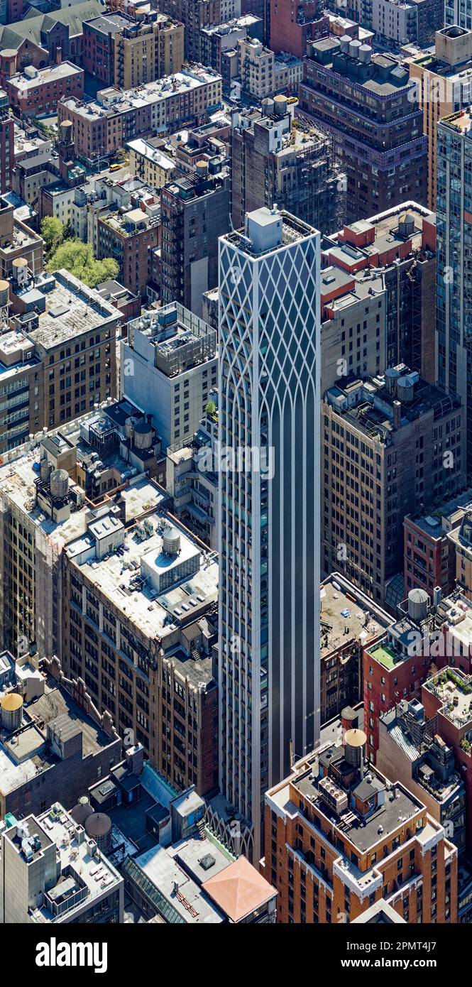View from above: 30 East 31st Street’s white terra cotta lattice forms ...