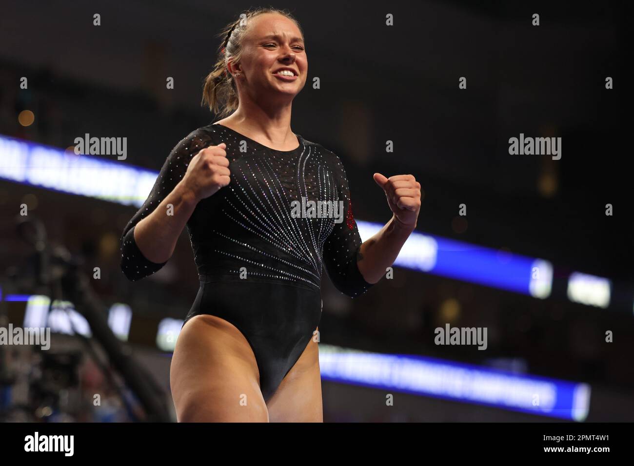 Fort Worth Texas Usa 13th Apr 2023 Maile Okeefe Celebrates After