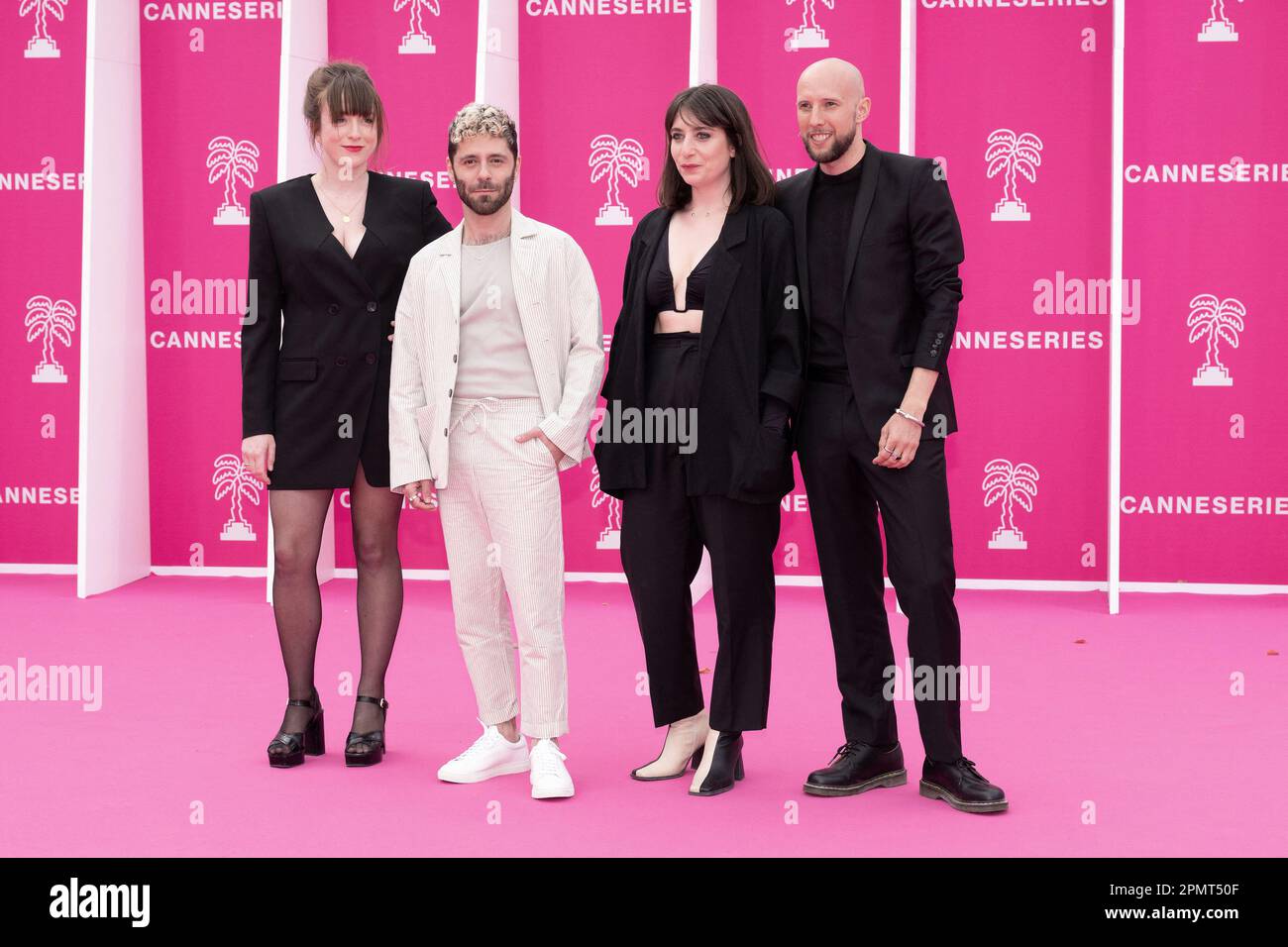 Cannes, France. 15th Apr, 2023. Alisson Chassagne, Arthur Vauthier ...