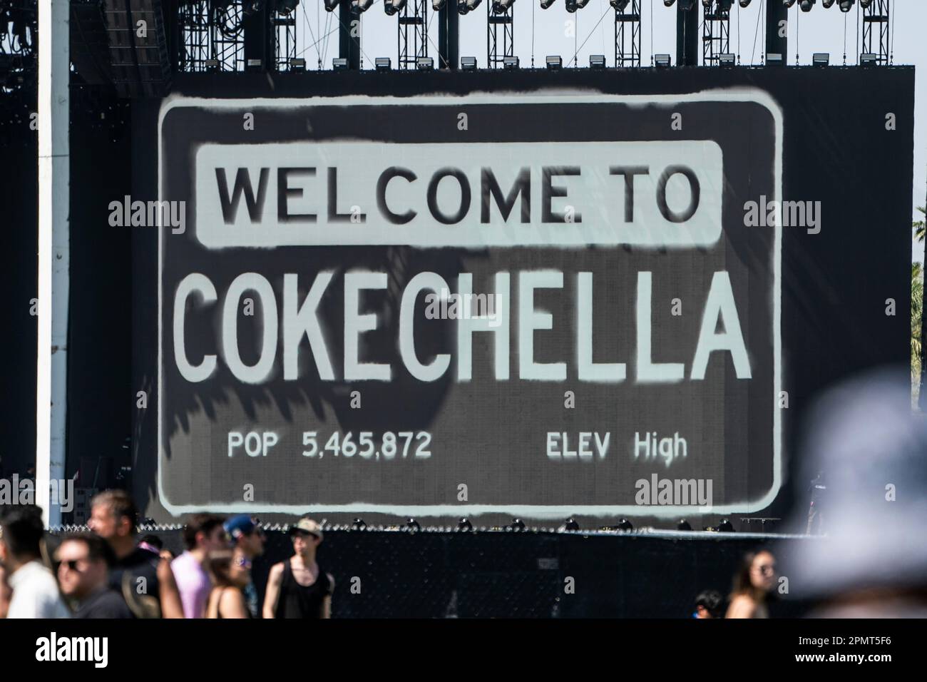 General atmosphere at the Coachella Music & Arts Festival at the Empire ...