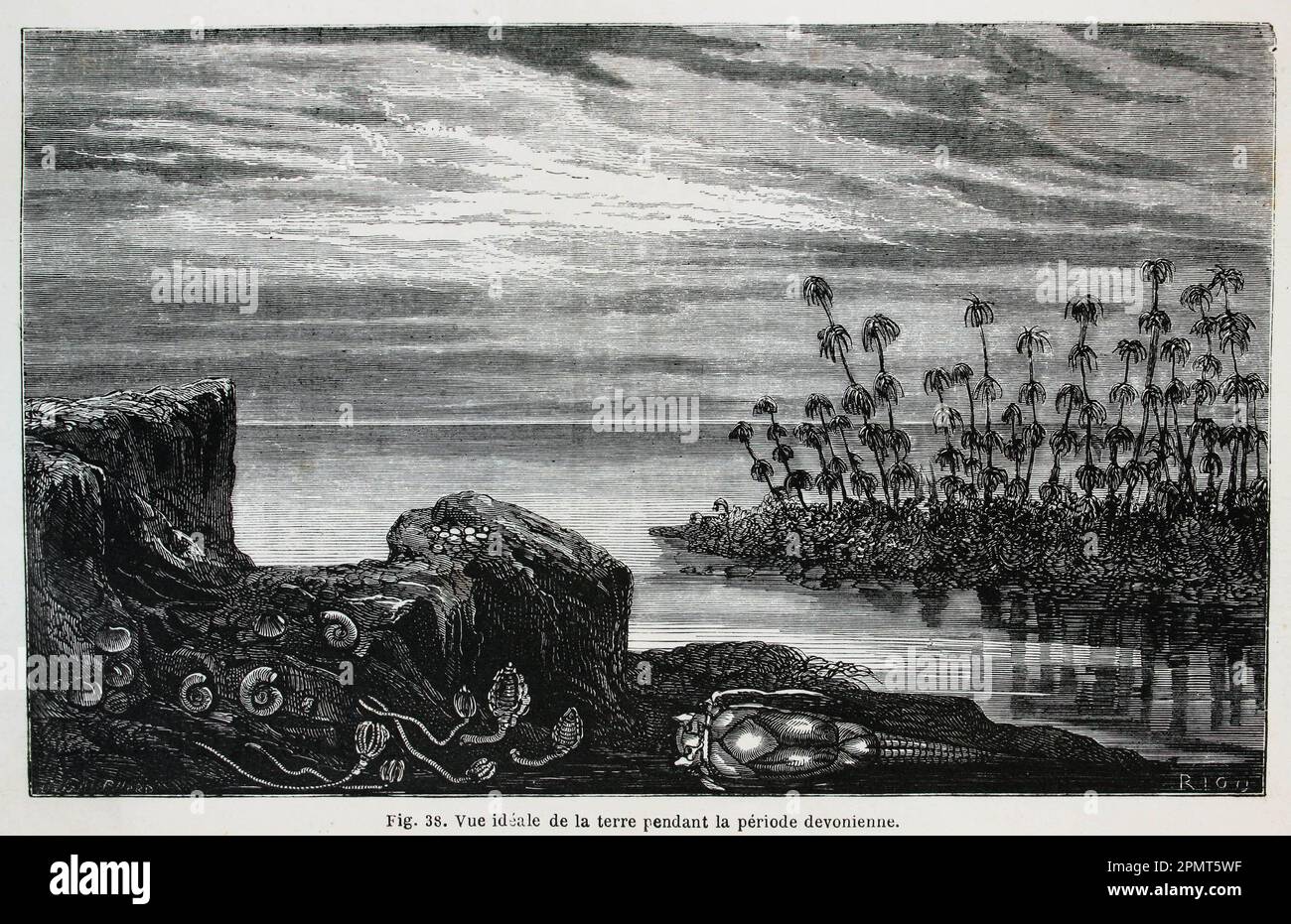 The land before the flood Stock Photo - Alamy