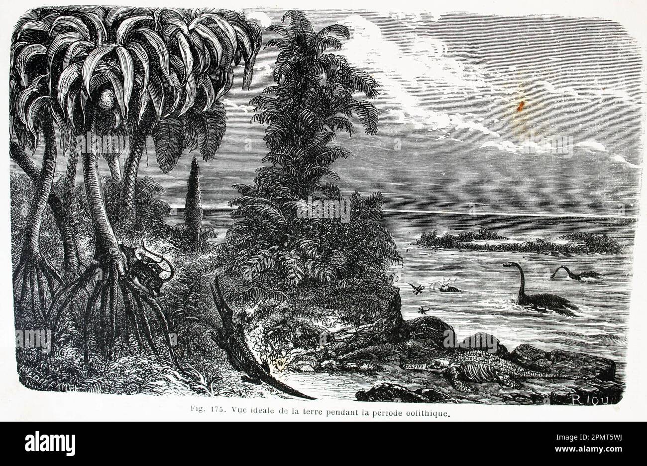 The land before the flood Stock Photo - Alamy