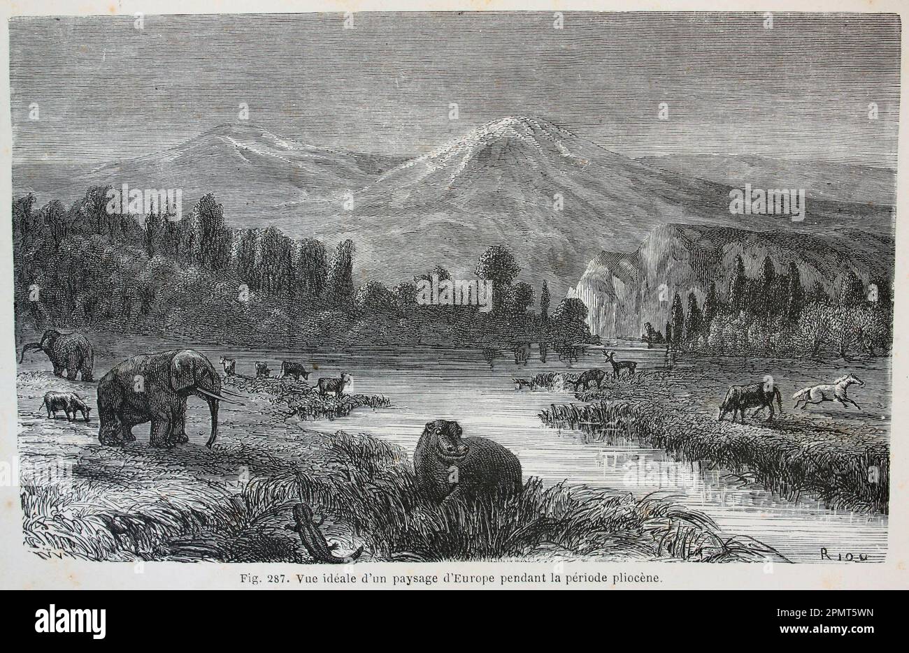 The land before the flood Stock Photo - Alamy