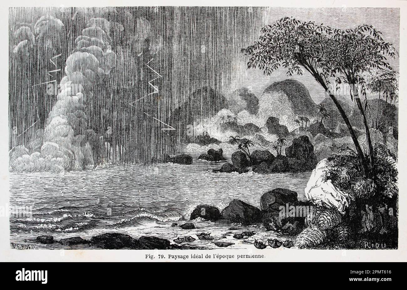 The land before the flood Stock Photo - Alamy