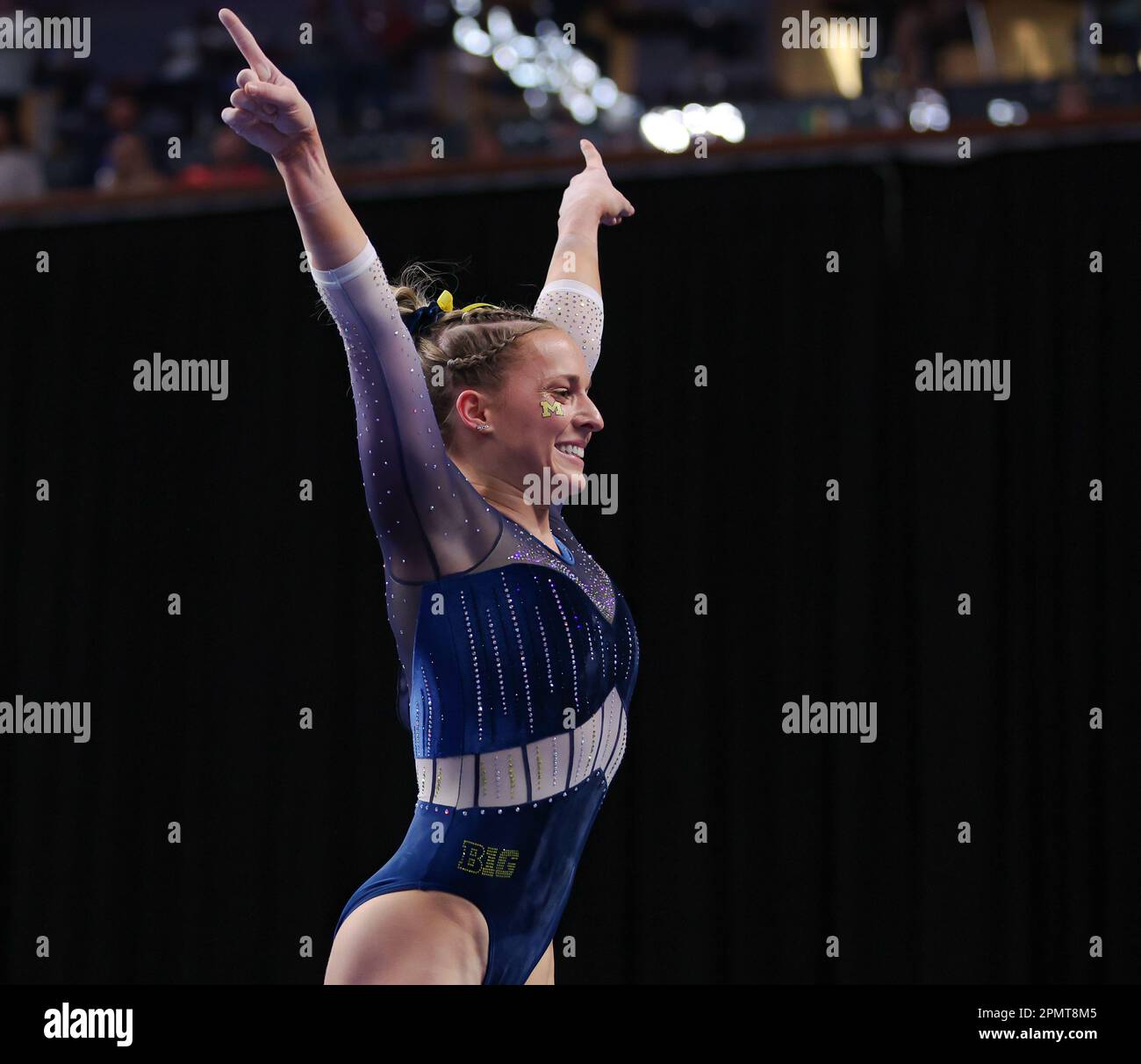 Fort Worth Tx Usa 13th Apr 2023 Michigans Abby Heiskell Smiles
