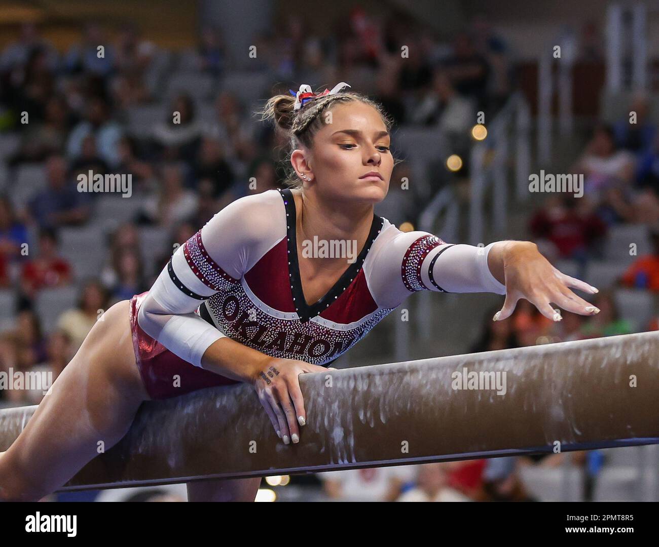 Fort Worth, TX, USA. 13th Apr, 2023. Oklahoma's Jordan Bowers competes ...