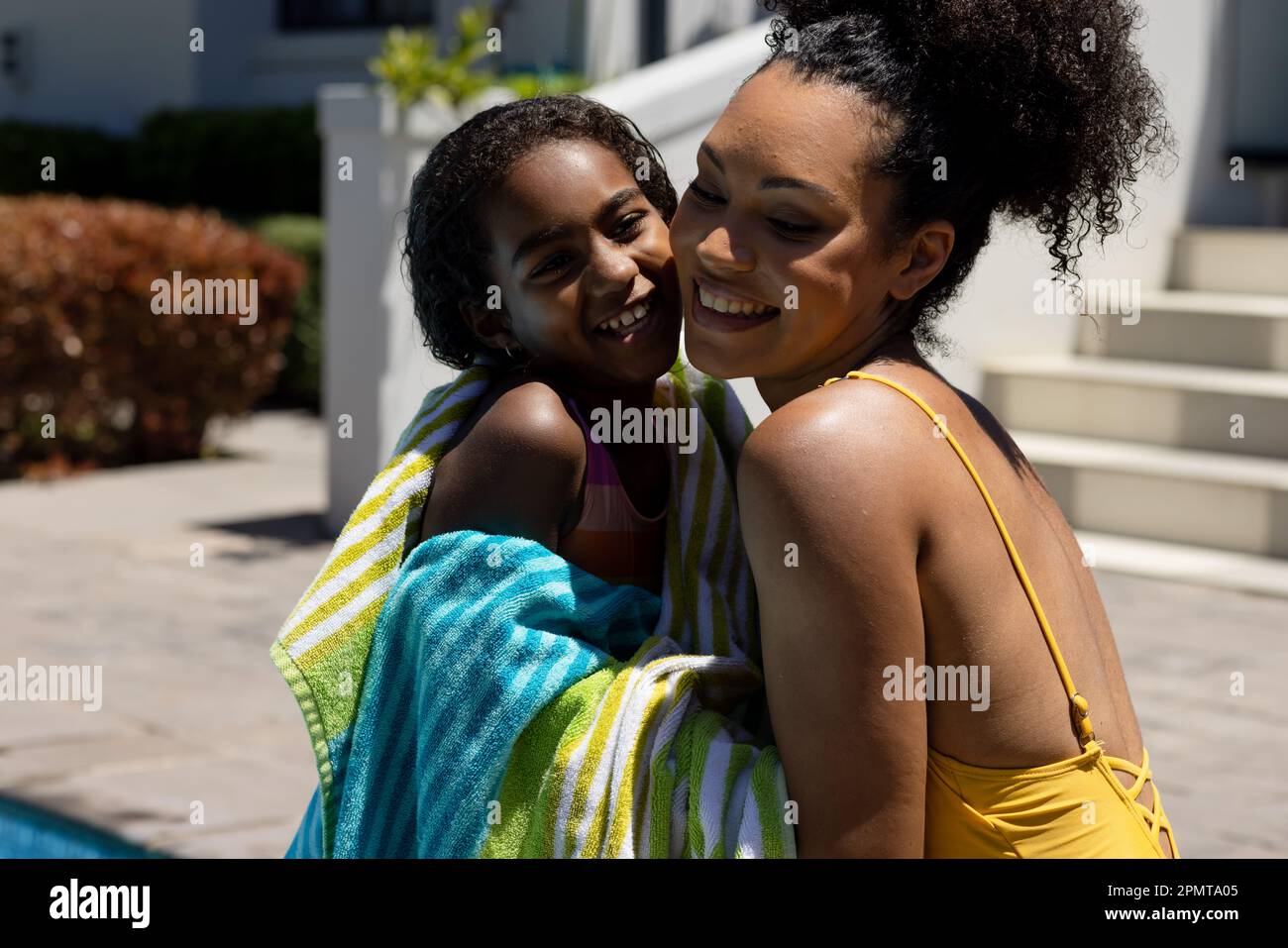 Drying Off With A Towel After Swimming