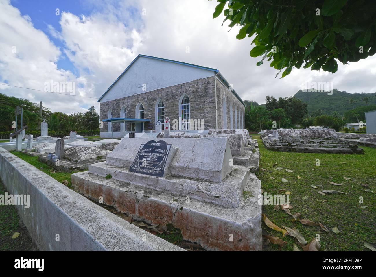 Titikaveka CICC Church, Rarotonga, Cook Islands, Pacifica Stock Photo ...