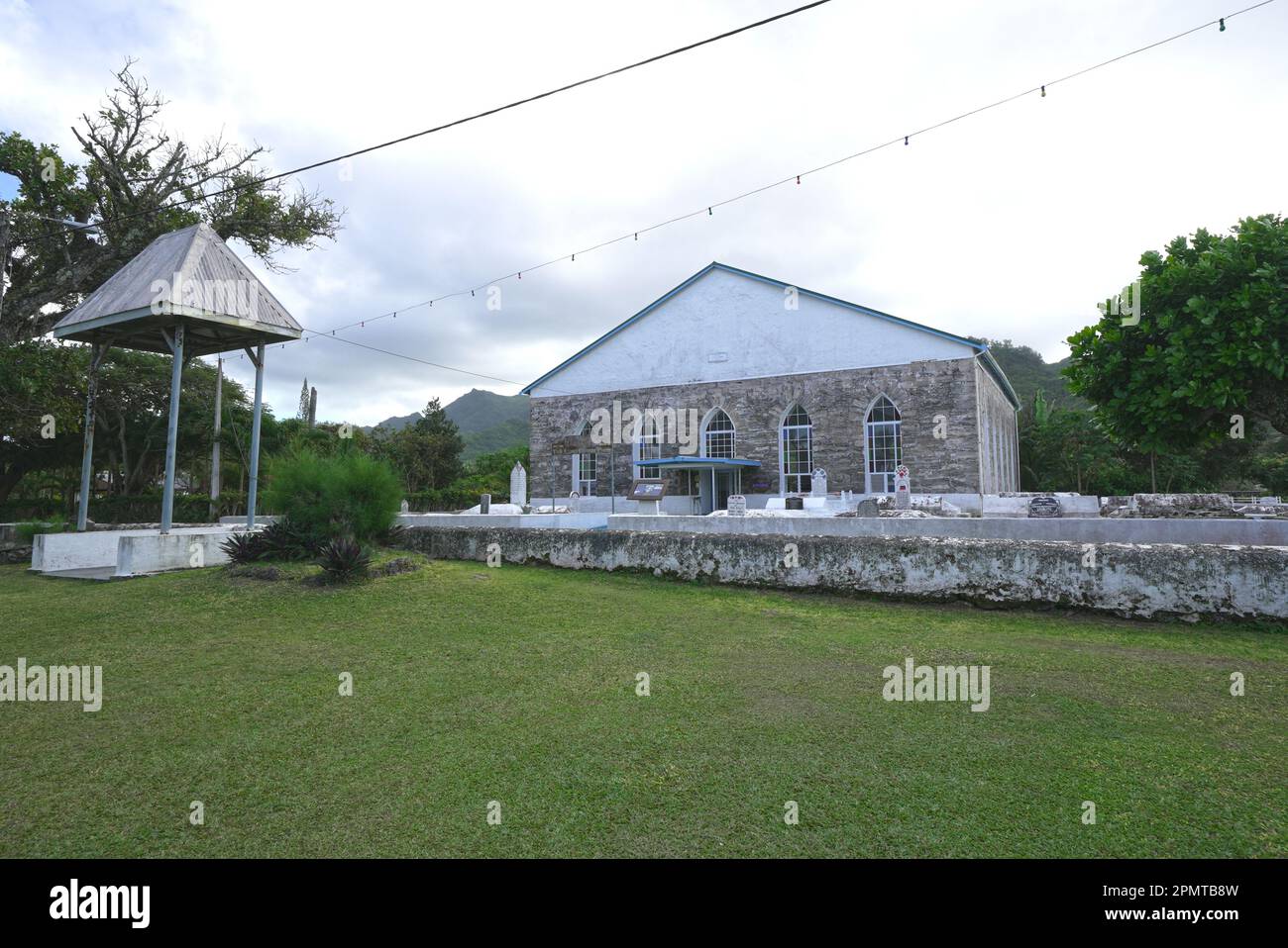 Titikaveka CICC Church, Rarotonga, Cook Islands, Pacifica Stock Photo ...