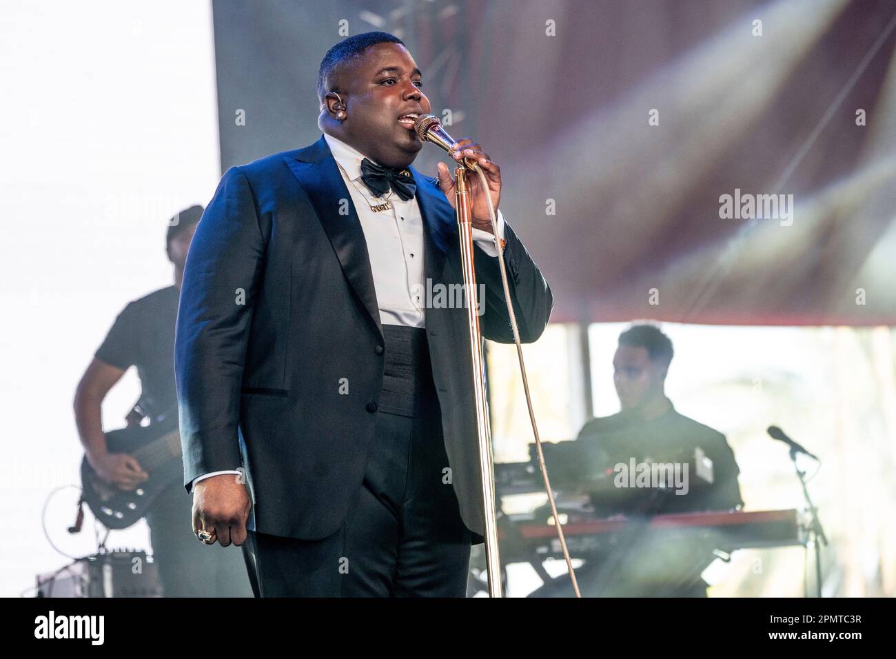 Jacob Lusk of Gabriels performs at the Coachella Music & Arts Festival ...