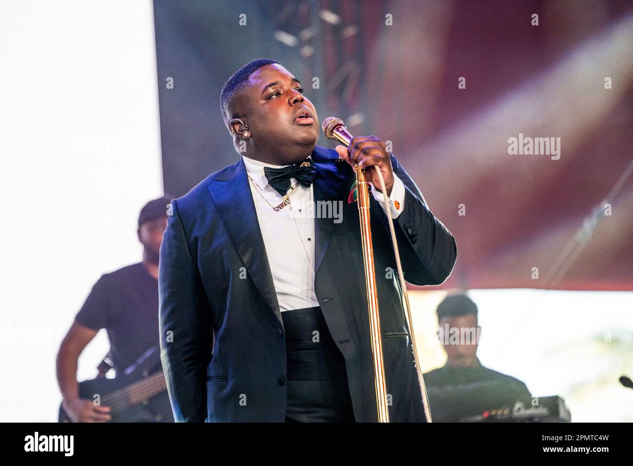 Jacob Lusk of Gabriels performs at the Coachella Music & Arts Festival ...