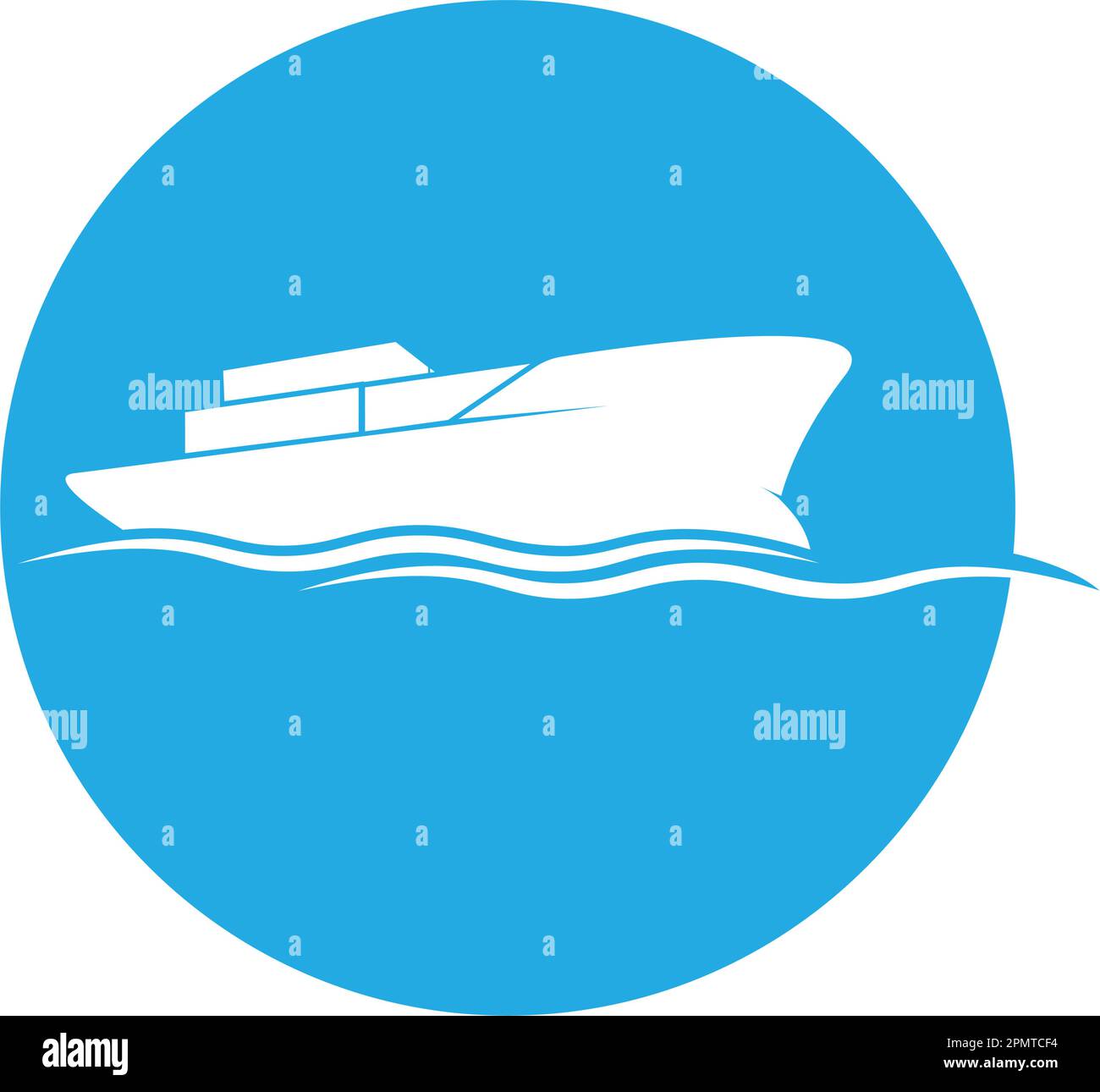 Expeditionary cargo ship logo vektor template Stock Vector Image & Art ...