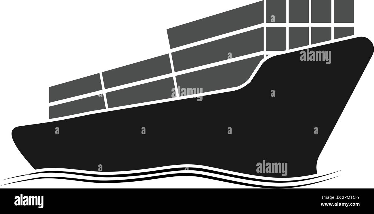 Expeditionary cargo ship logo vektor template Stock Vector Image & Art ...