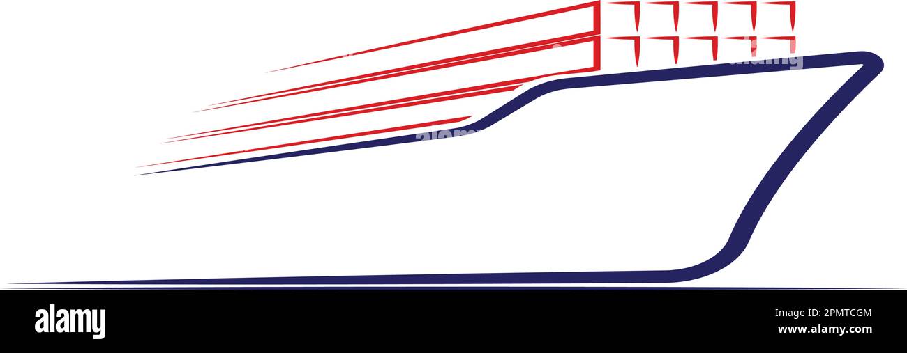 Expeditionary cargo ship logo vektor template Stock Vector Image & Art ...