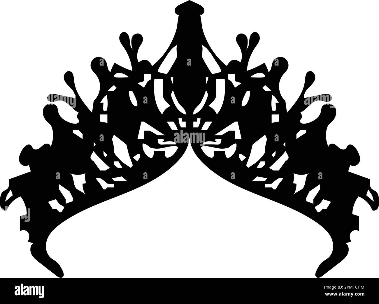 Tiara crown Stock Vector Images - Alamy