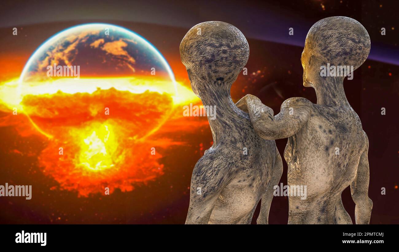 Alien planet purple hi-res stock photography and images - Alamy