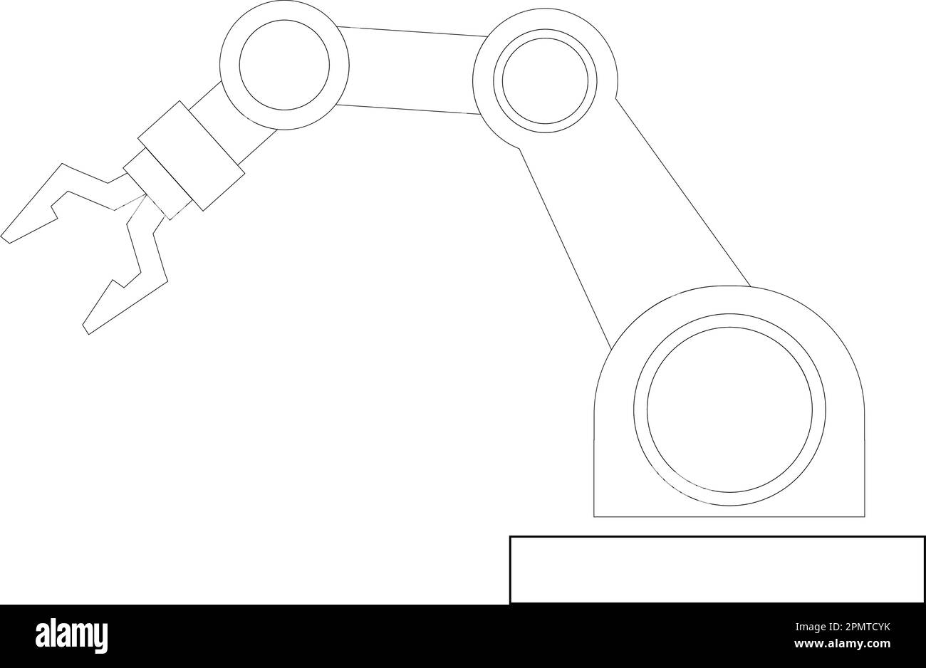 Industrial robot icon vector design,mechanical robot arm icon Stock ...