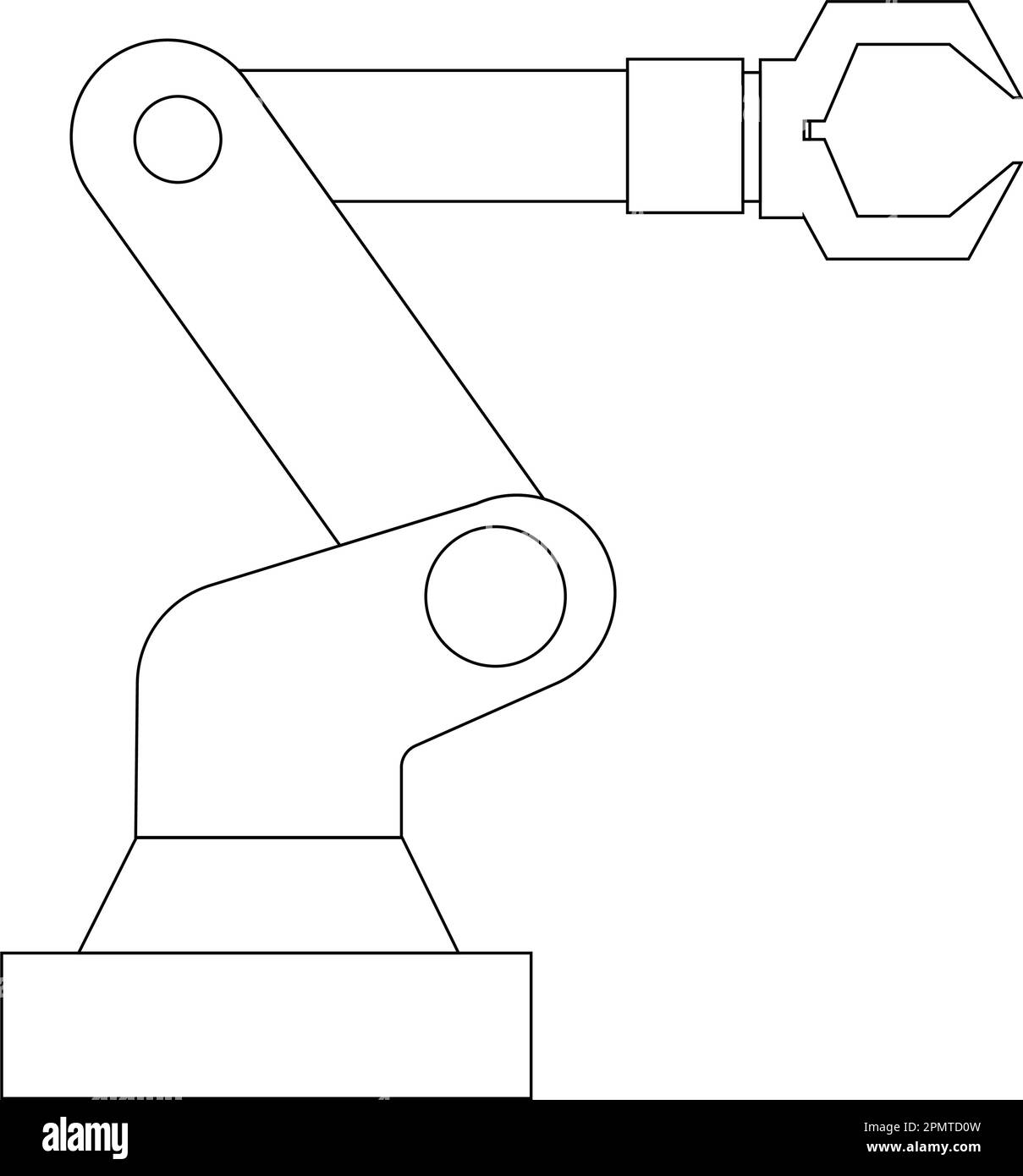 Industrial robot icon vector design,mechanical robot arm icon Stock ...
