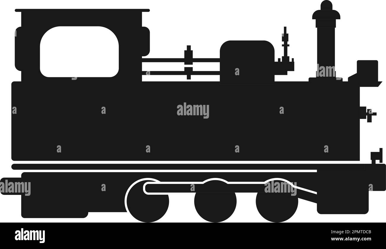 Old rail locomotives Stock Vector Images - Alamy