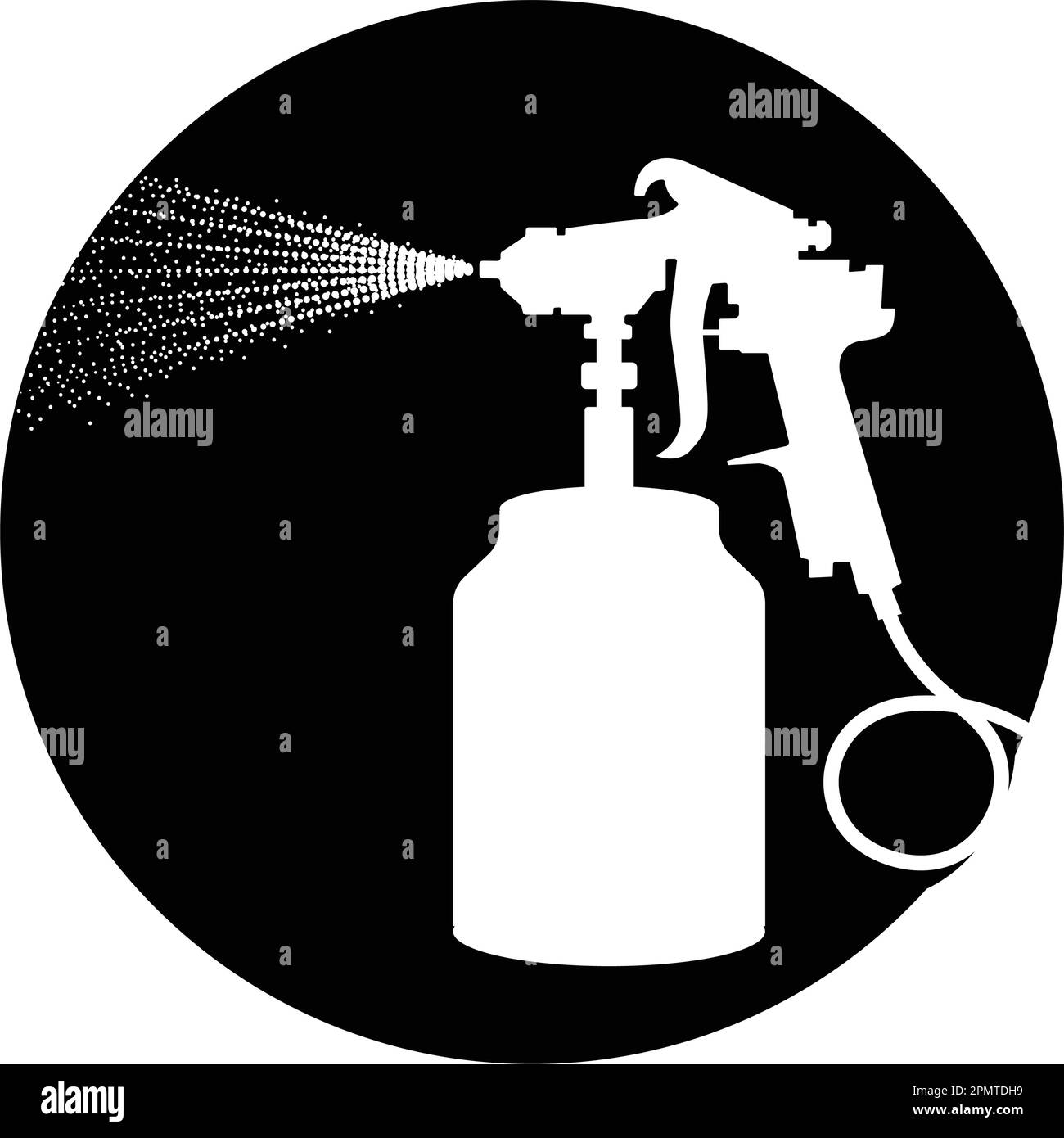 Spray painting iron Stock Vector Images - Alamy