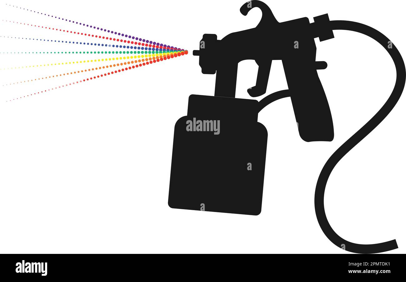 Spray painting iron Stock Vector Images - Alamy