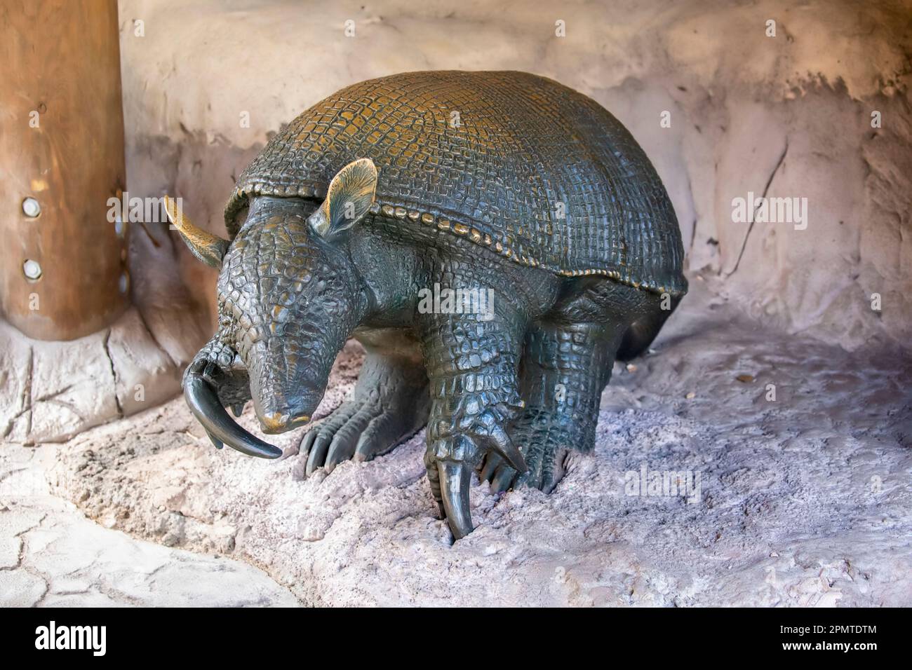 Houston USA 3rd Feb 2023: the bronze statue of giant armadillo ...