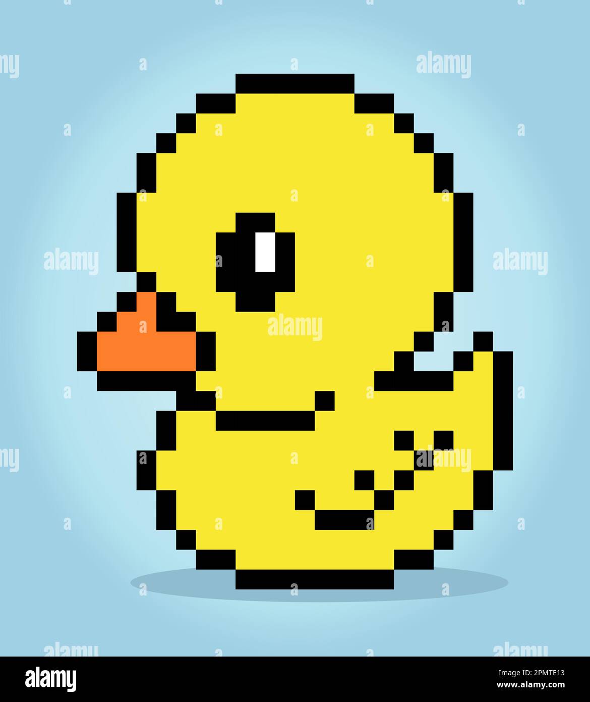 8-bit duck pixels. Animal game assets in vector illustrations Stock Vector Image & Art - Alamy
