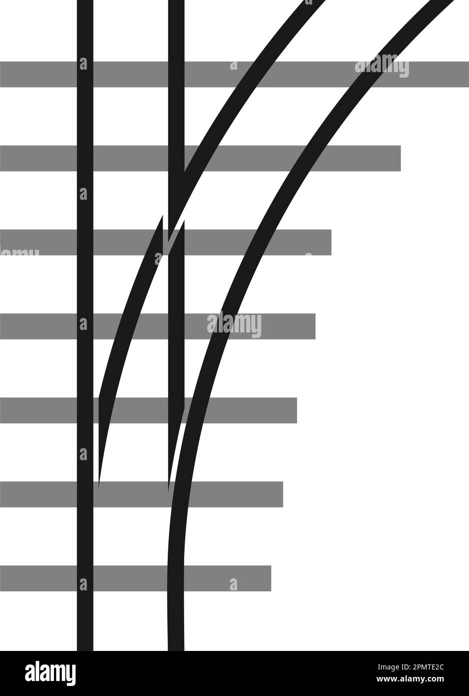 Rail barrier vector hi-res stock photography and images - Alamy