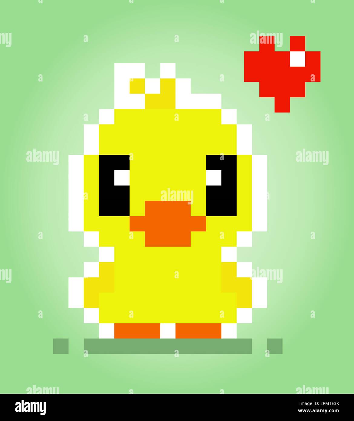 8-bit duck pixels. Animal game assets in vector illustrations Stock Vector Image & Art - Alamy